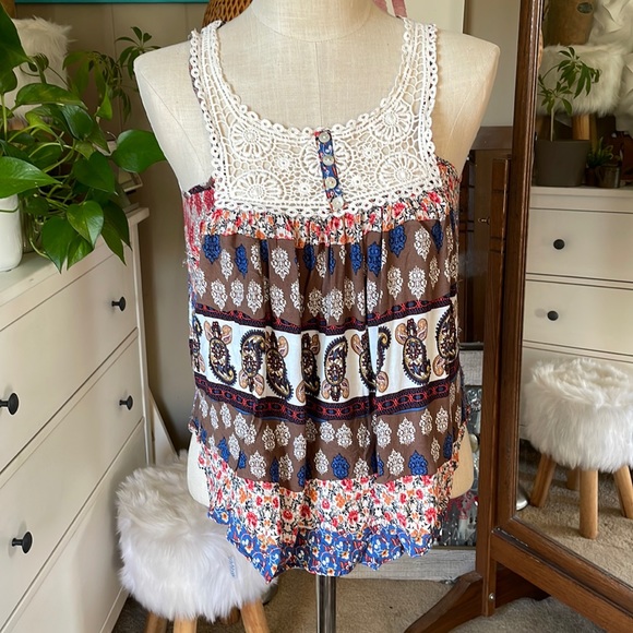 Unity World Wear | Tops | Unity World Wear Sleeveless Blouse Crochet ...